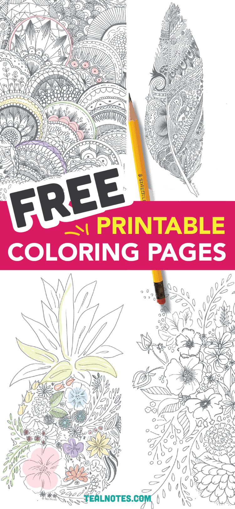 Free Printable Coloring Pages: 10 NEW Printable Coloring To Color And Relax