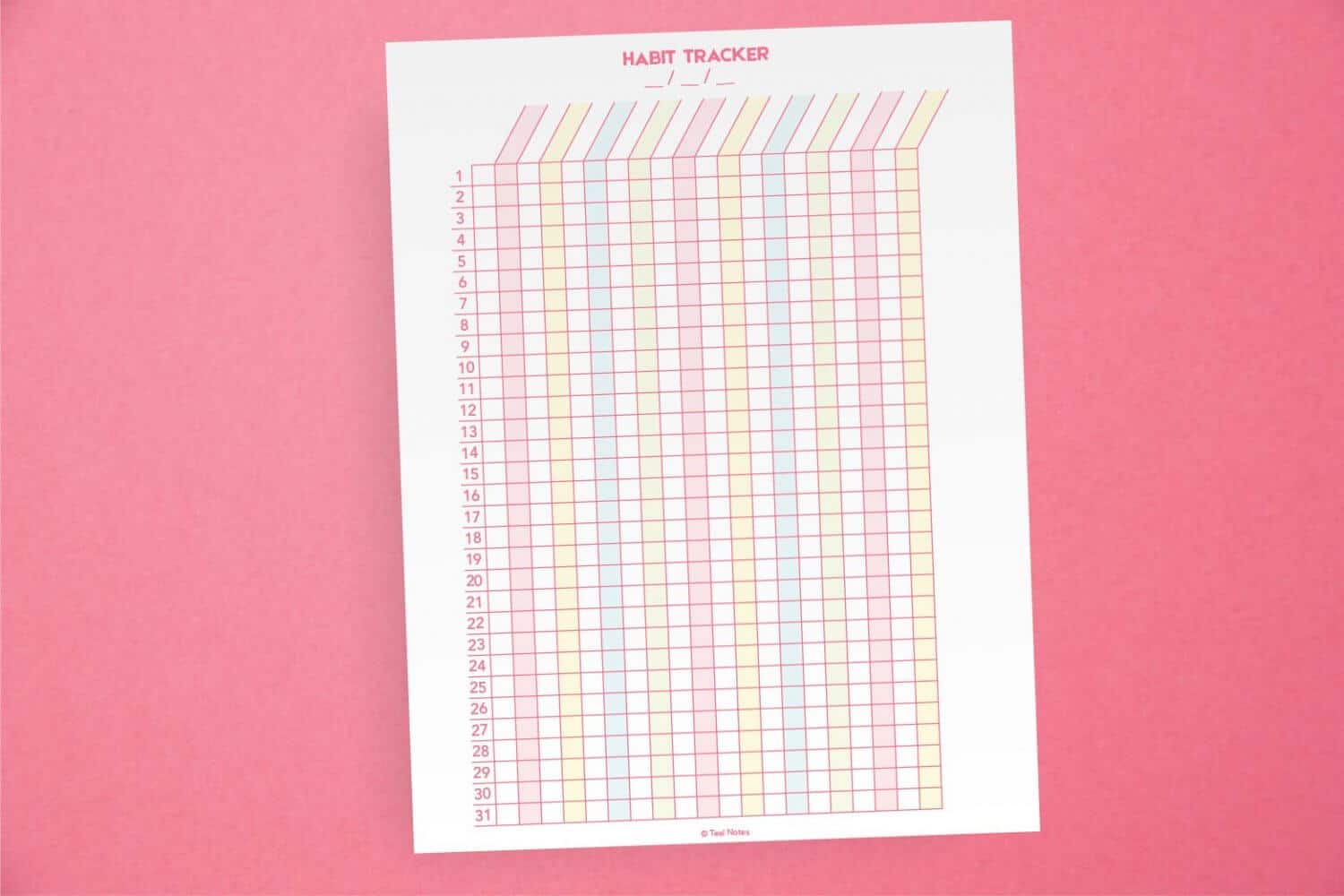 FREE Printable Habit Tracker PDF: The Ultimate Habit Tracker Guide