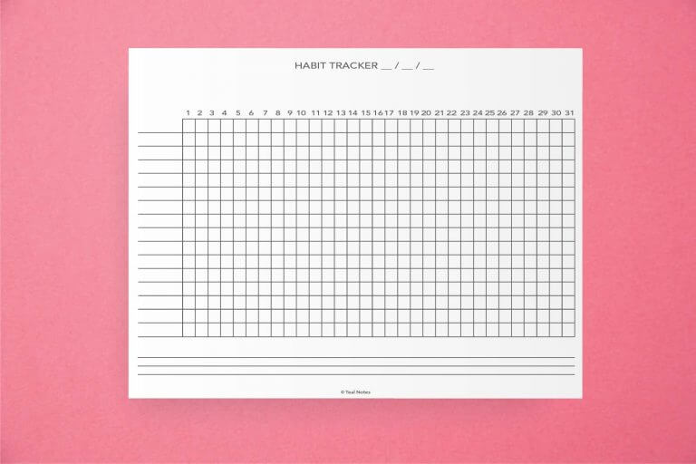 FREE Printable Habit Tracker PDF: The Ultimate Habit Tracker Guide