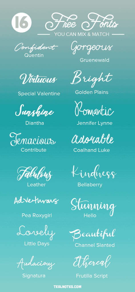 16 Free Script Fonts That Are Absolutely Gorgeous