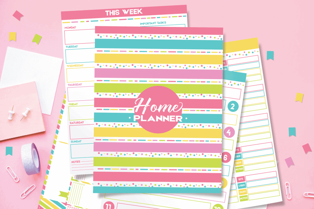 100 Page Printable Household Planner (A Peek Inside!)