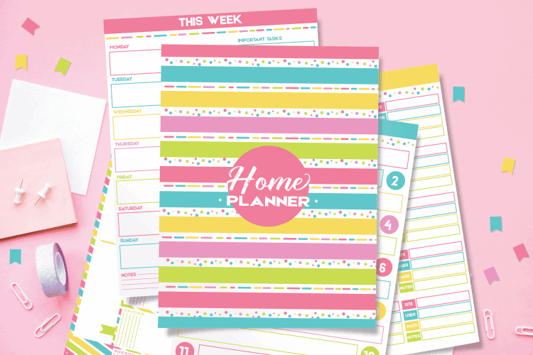 100 Page Printable Household Planner (A Peek Inside!)