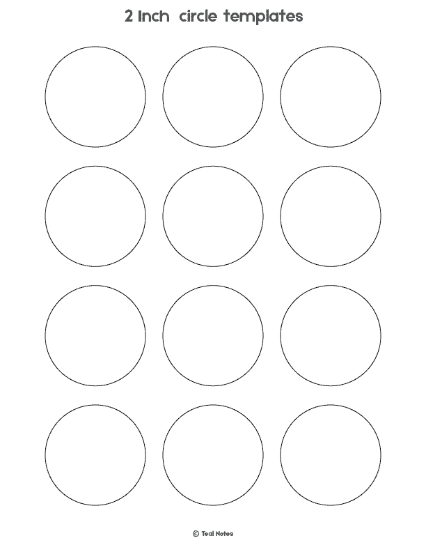 Circle Template Free Printable Circle Templates For Your Next DIY Project