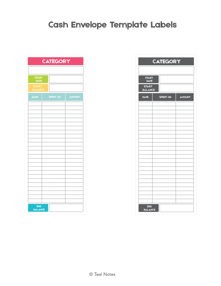 FREE Cash Envelope Template: This is How You Use A Cash Budgeting ...