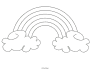 Rainbow Template: Free Printable Rainbow Outline and Rainbow Coloring Page!
