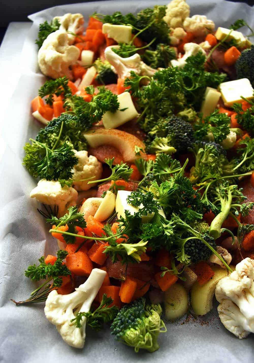 One Pan Chicken And Veggies