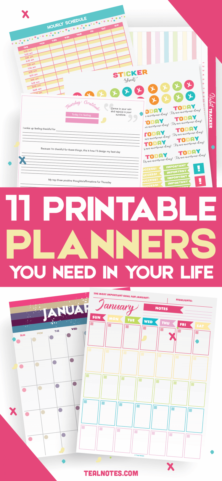 11 Planner Printables You Need In Your Life For A More Organized Week