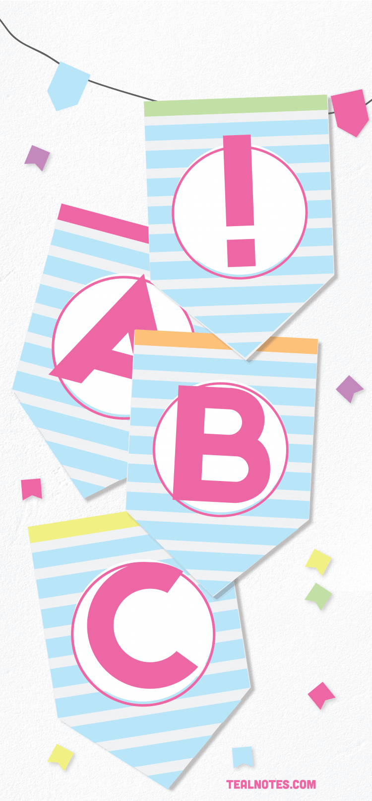 Printable Banner: How To Make Your Own Banner (FREE Template)