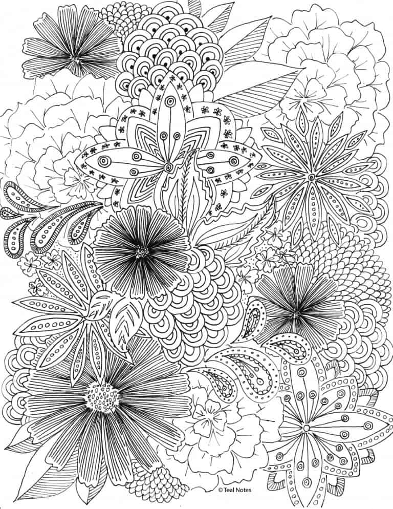 25 Printable Adult Coloring Pages You Can Print And Color (For Free!)