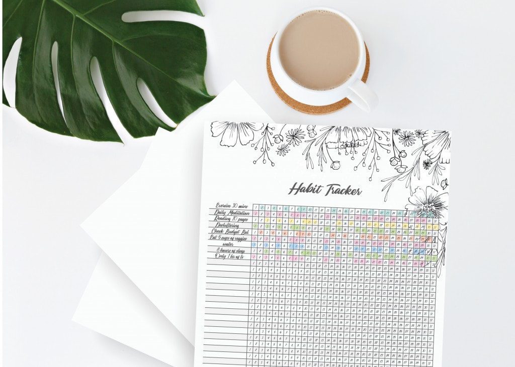 New Habit Tracker Printable: How To Start New Habits And Get Organized