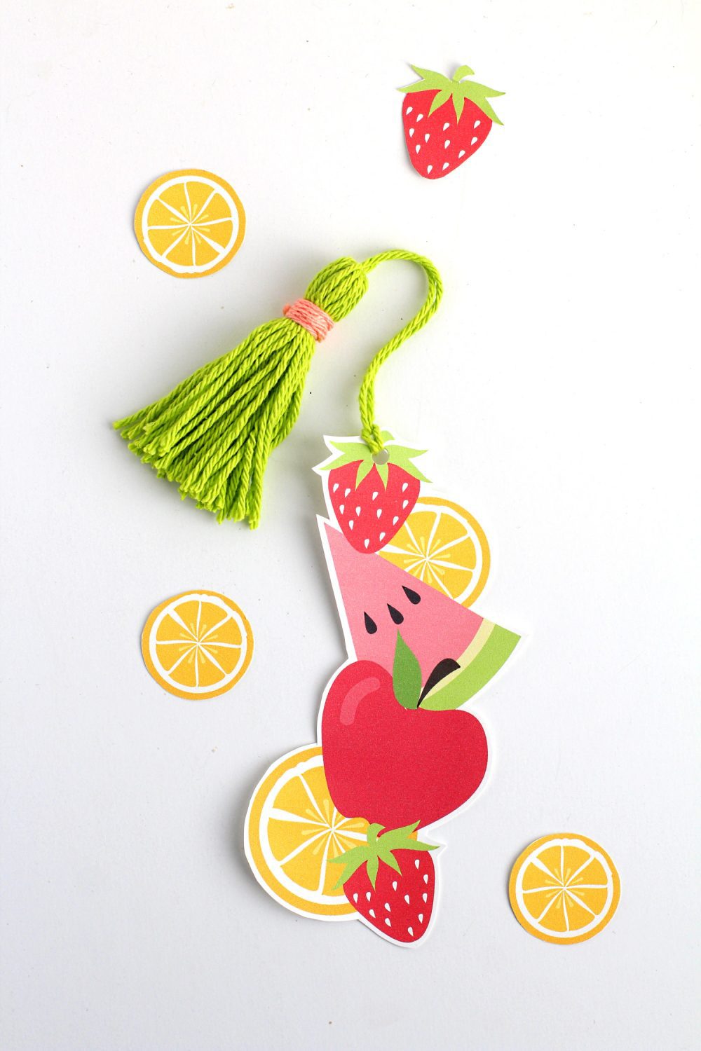 DIY Fruit Bookmark | Free Printable Template