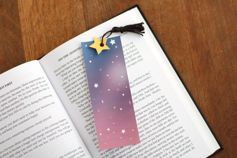 DIY Galaxy Bookmarks With Free Printable Templates