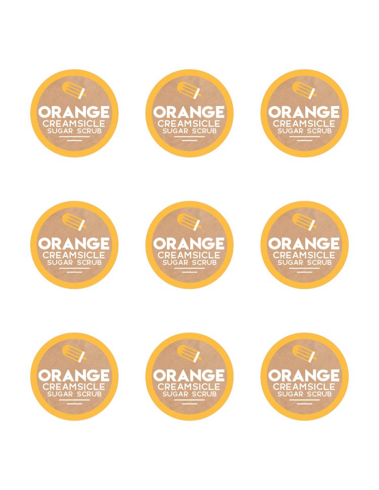 Orange Creamsicle Sugar Scrub With Honey