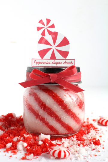Peppermint Sugar Scrub With Free Printable Labels