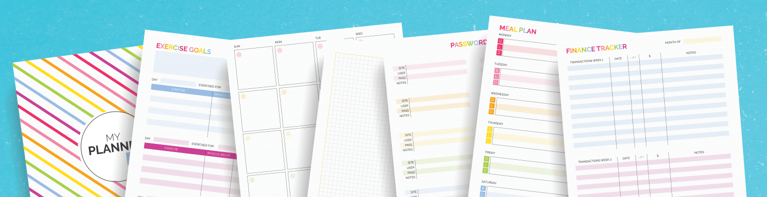 Free Printable Planner Downloads